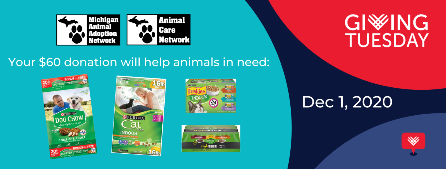 Giving Tuesday 2020 » Michigan Animal Adoption Network